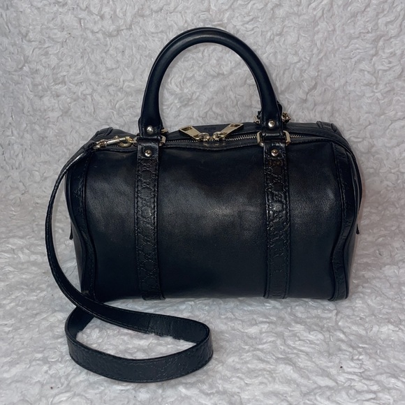 Gucci | Bags | Gucci Micro Guccissima Trim Leather Medium 2 Way Boston ...